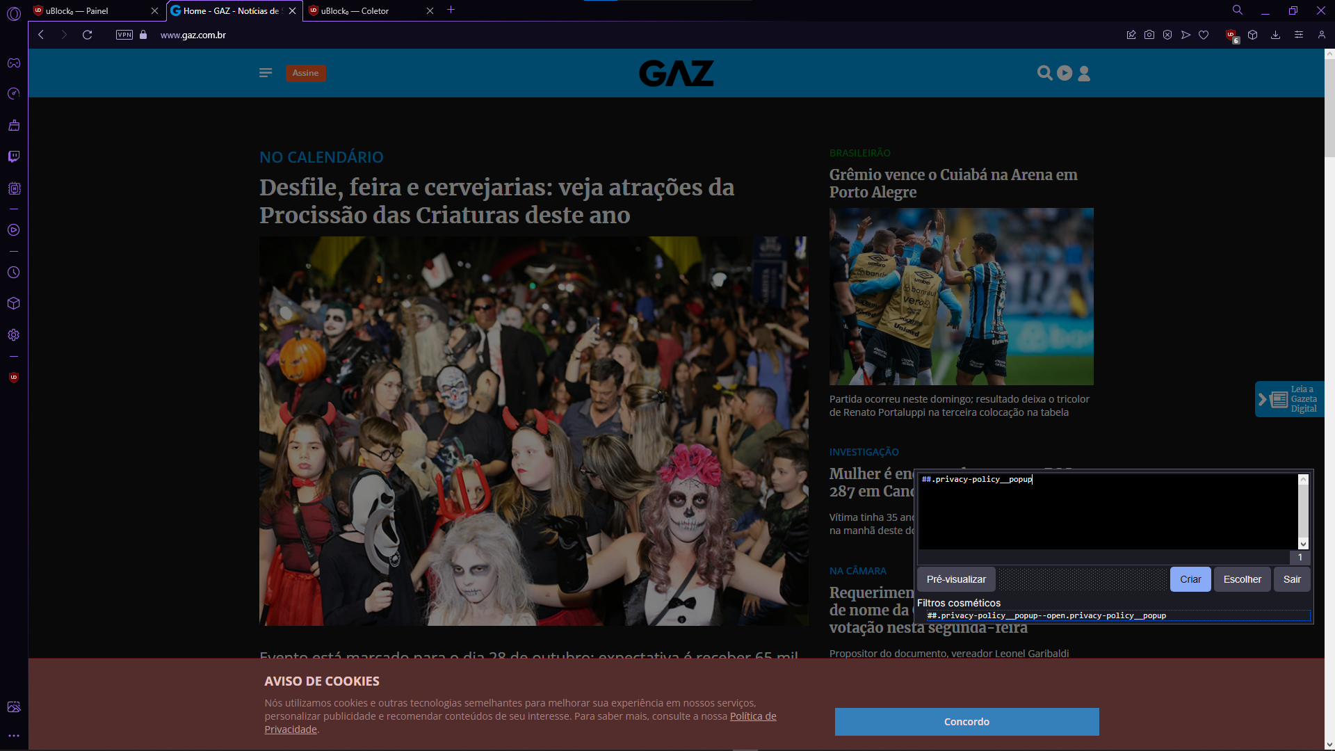 gaz.com.br · Issue #160793 · AdguardTeam/AdguardFilters · GitHub