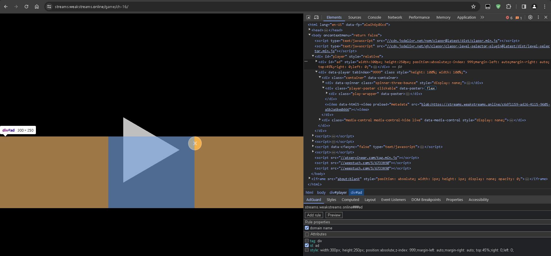 streams.weakstreams.online · Issue #170212 · AdguardTeam/AdguardFilters · GitHub