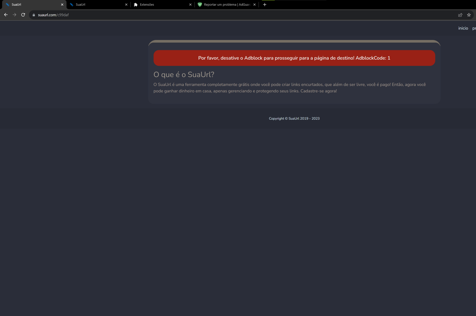 suaurl.com · Issue #157872 · AdguardTeam/AdguardFilters · GitHub