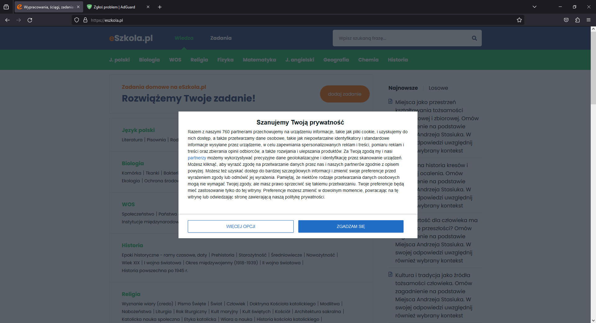 eszkola.pl · Issue #169618 · AdguardTeam/AdguardFilters · GitHub