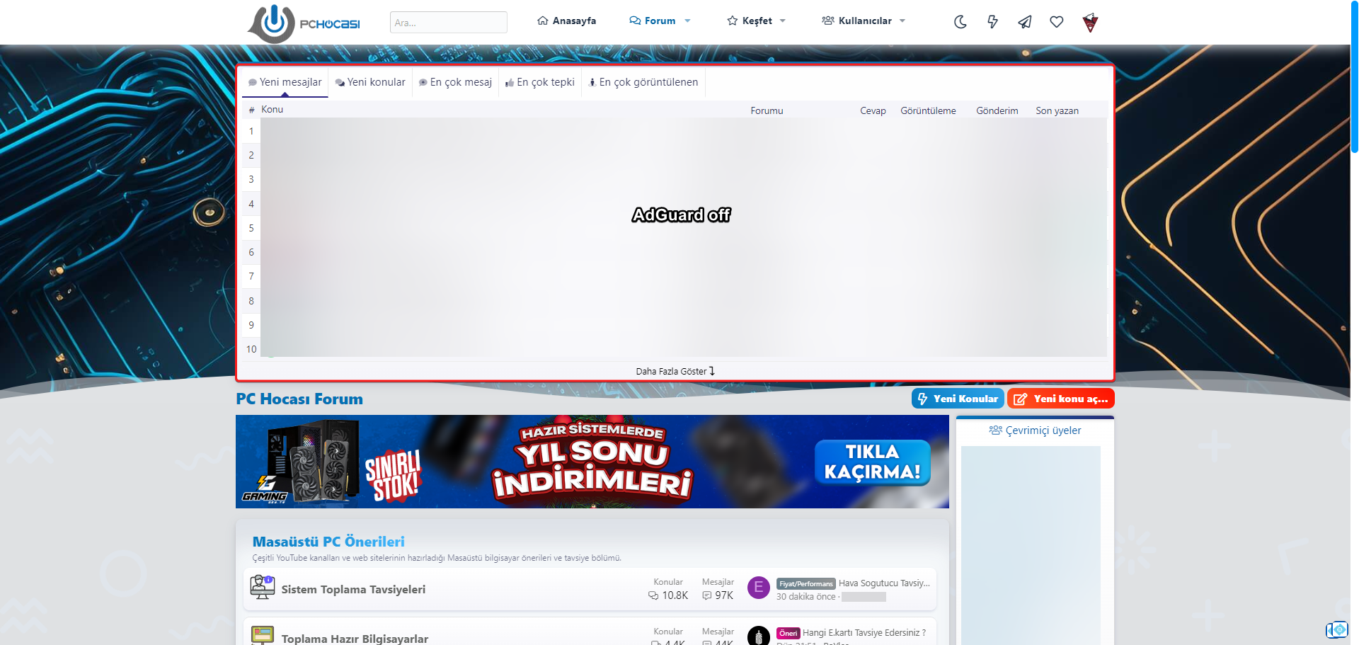 forum.pchocasi.com.tr · Issue #169264 · AdguardTeam/AdguardFilters · GitHub