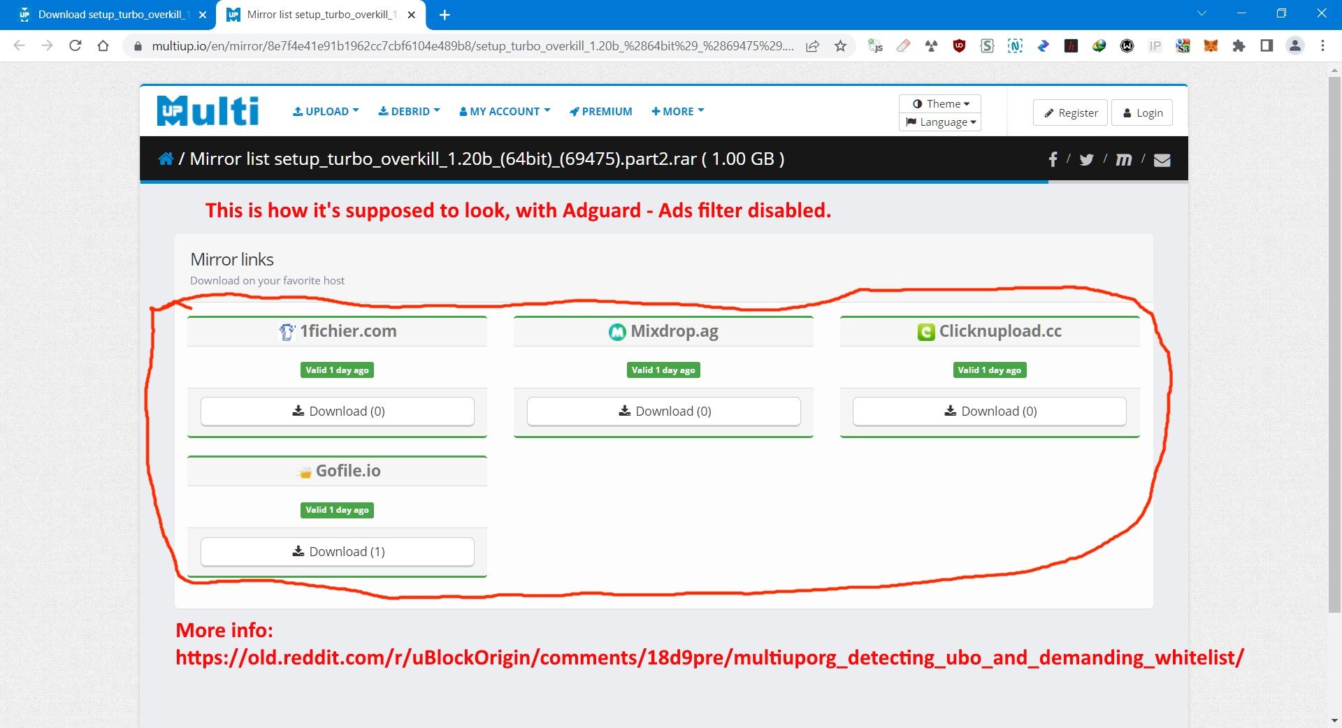 multiup.io · Issue #168079 · AdguardTeam/AdguardFilters · GitHub