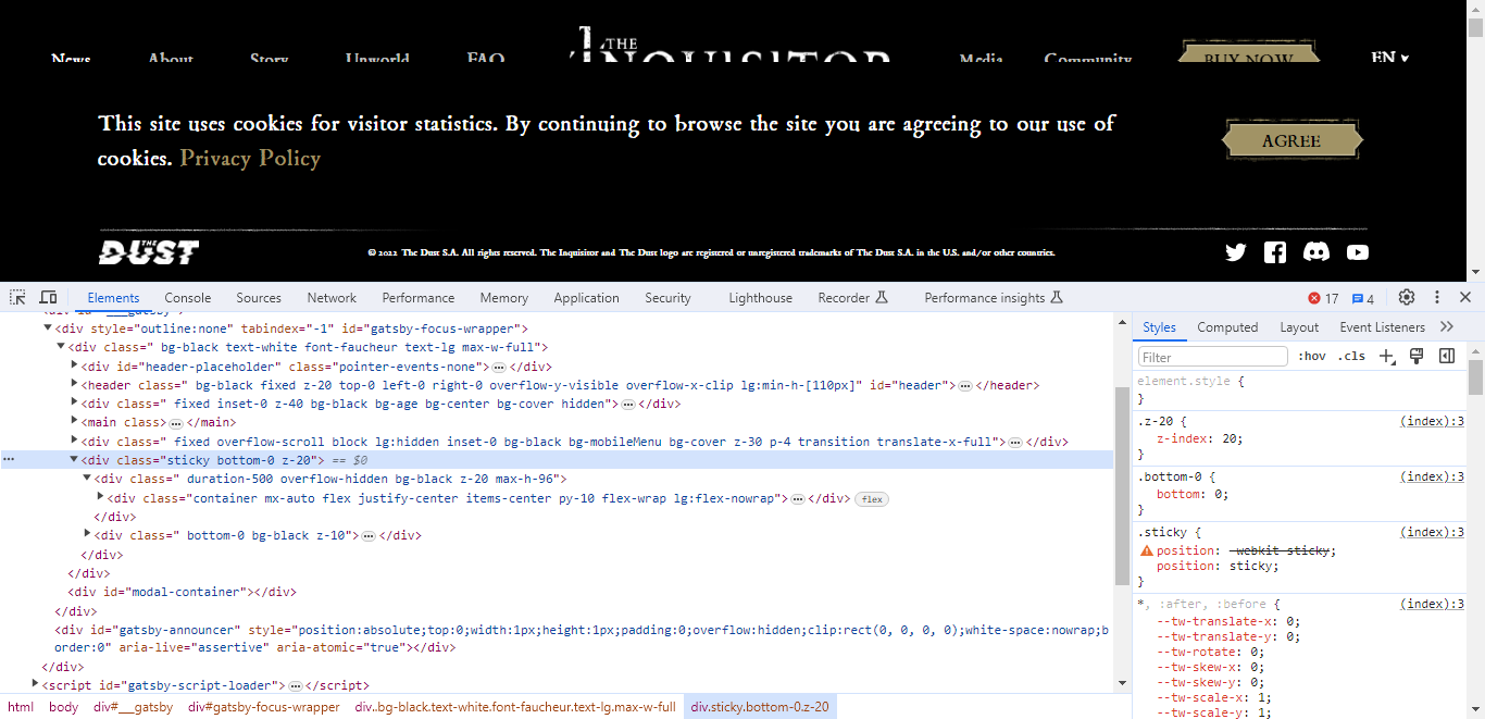 theinquisitor.game · Issue #172713 · AdguardTeam/AdguardFilters · GitHub
