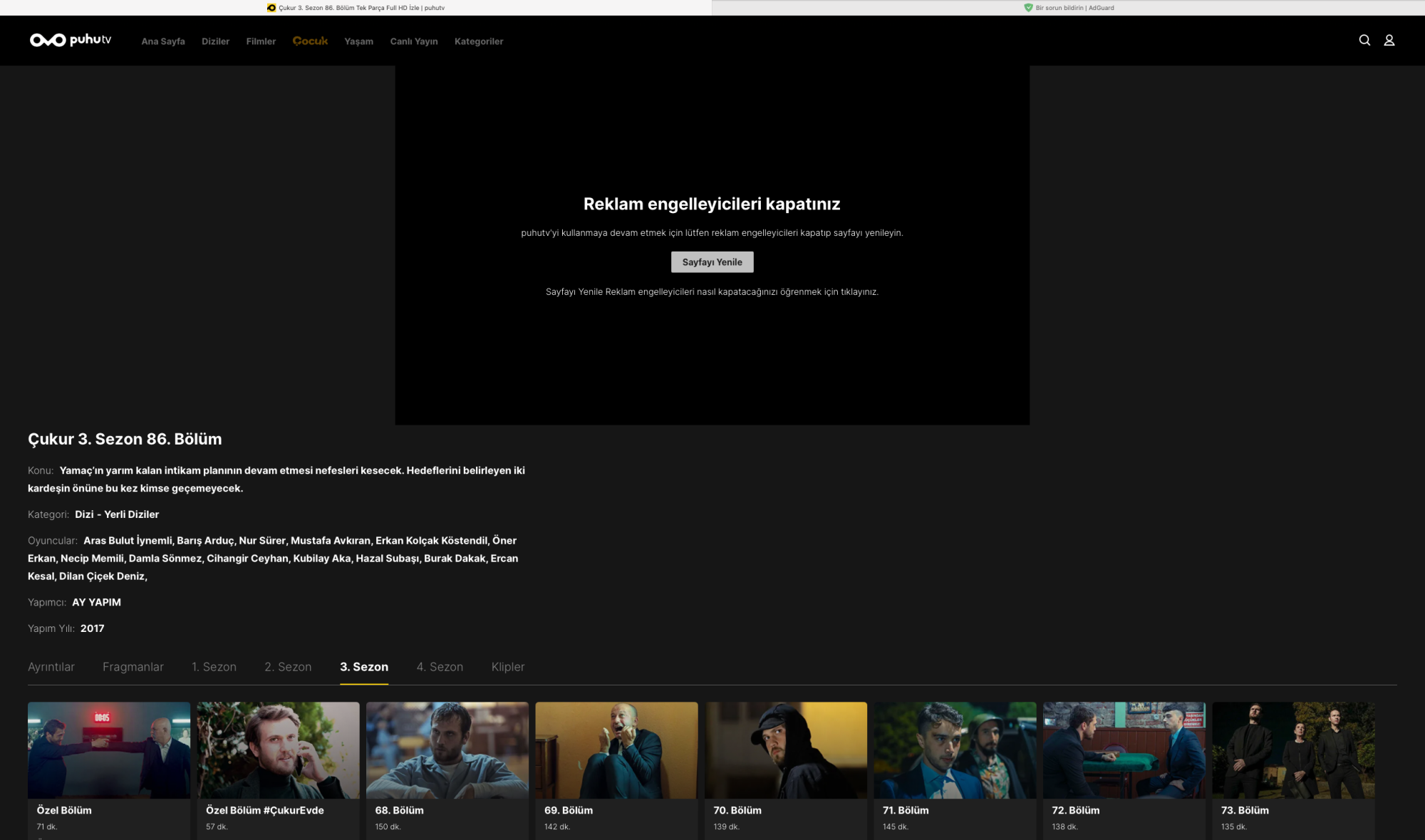 puhutv.com · Issue #159453 · AdguardTeam/AdguardFilters · GitHub