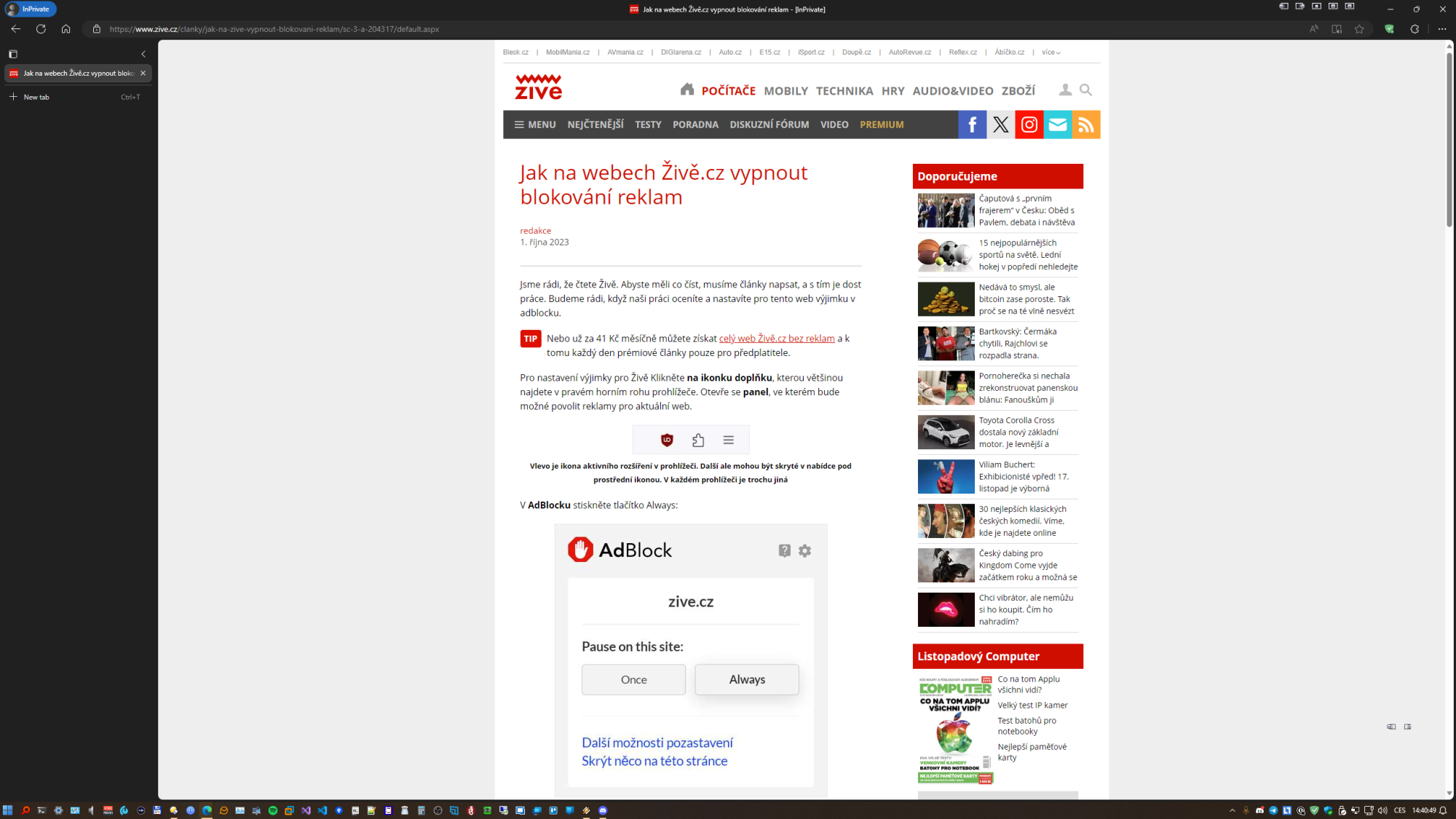 zive.cz · Issue #166370 · AdguardTeam/AdguardFilters · GitHub