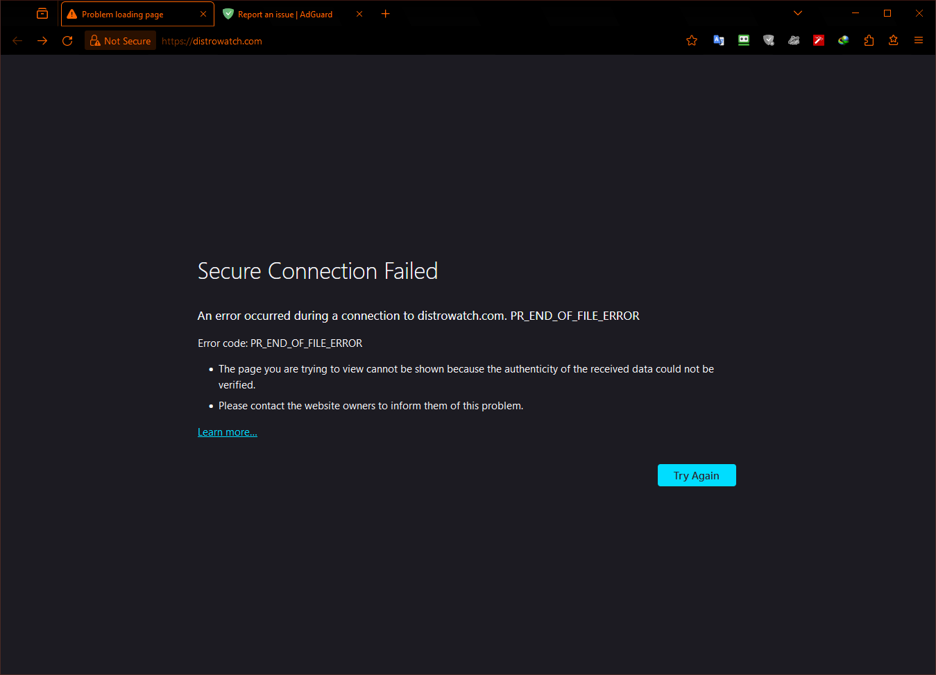 distrowatch.com · Issue #168201 · AdguardTeam/AdguardFilters · GitHub