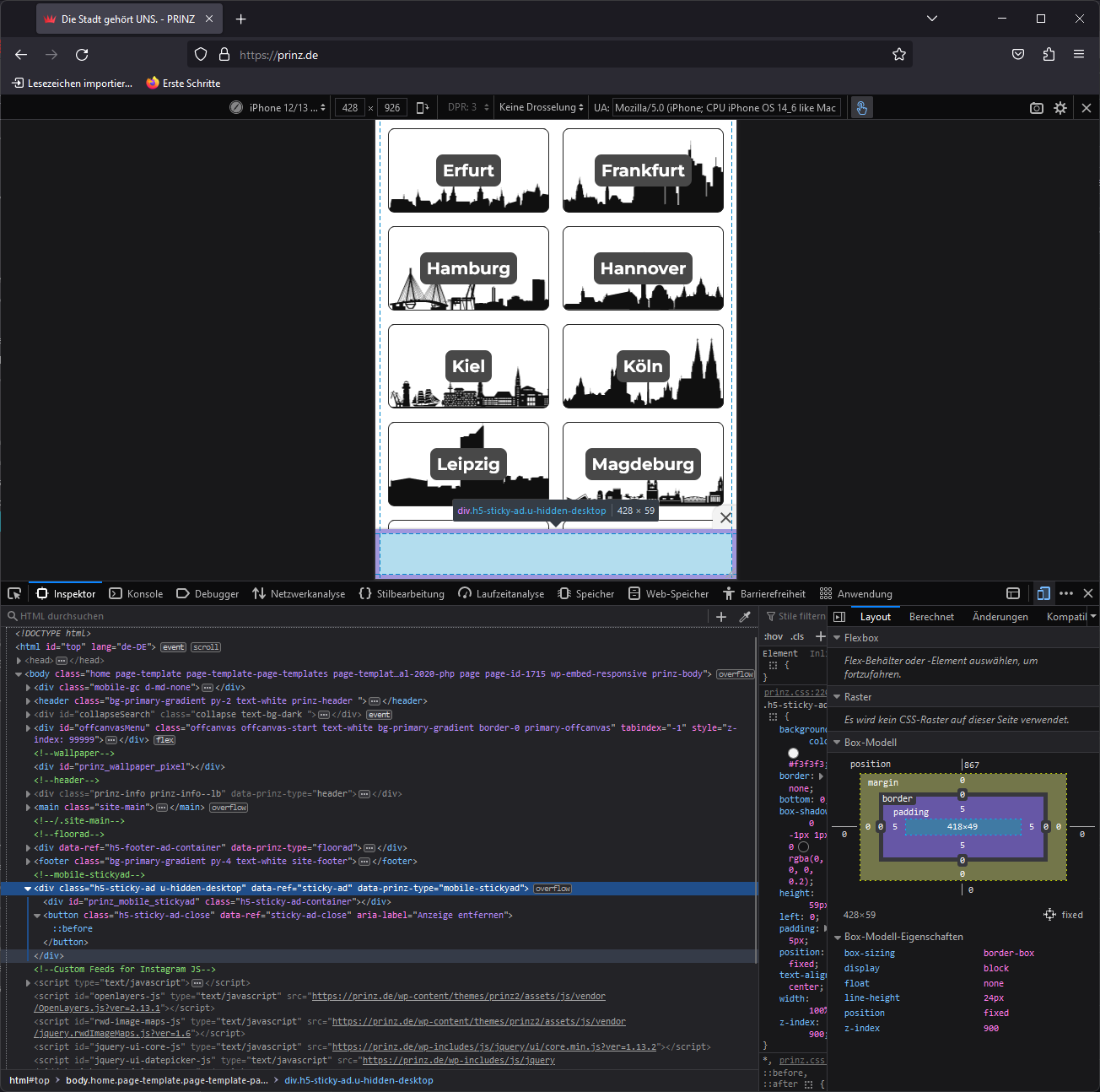 prinz.de · Issue #165253 · AdguardTeam/AdguardFilters · GitHub