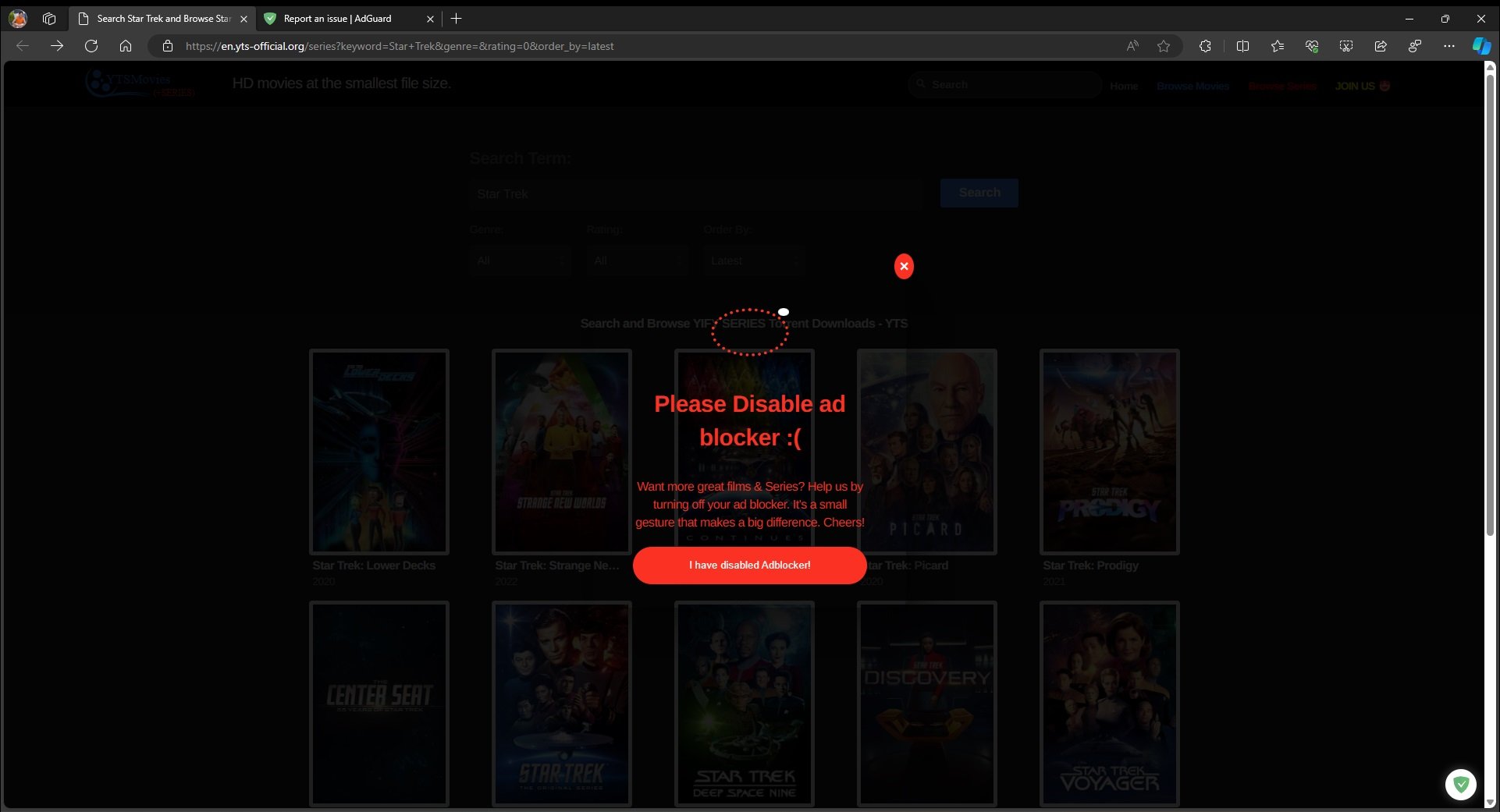 en.yts-official.org · Issue #175057 · AdguardTeam/AdguardFilters · GitHub