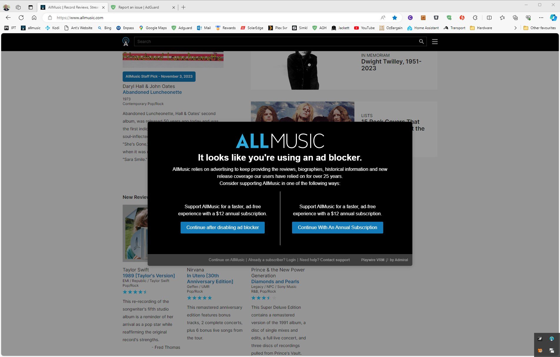 www.allmusic.com · Issue #165304 · AdguardTeam/AdguardFilters · GitHub