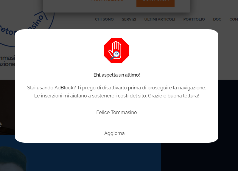felicetommasino.com · Issue #164355 · AdguardTeam/AdguardFilters · GitHub
