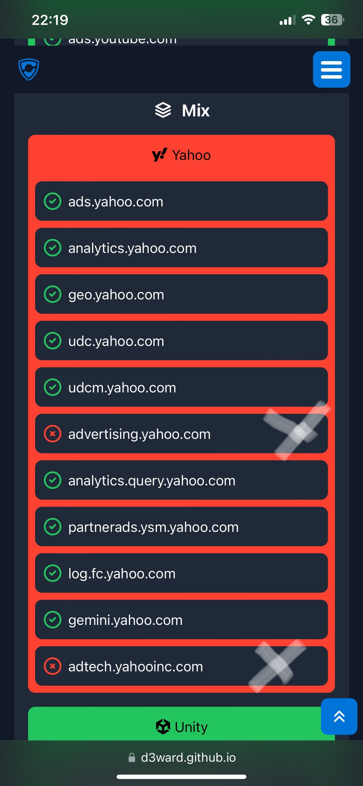 d3ward.github.io · Issue #169995 · AdguardTeam/AdguardFilters · GitHub