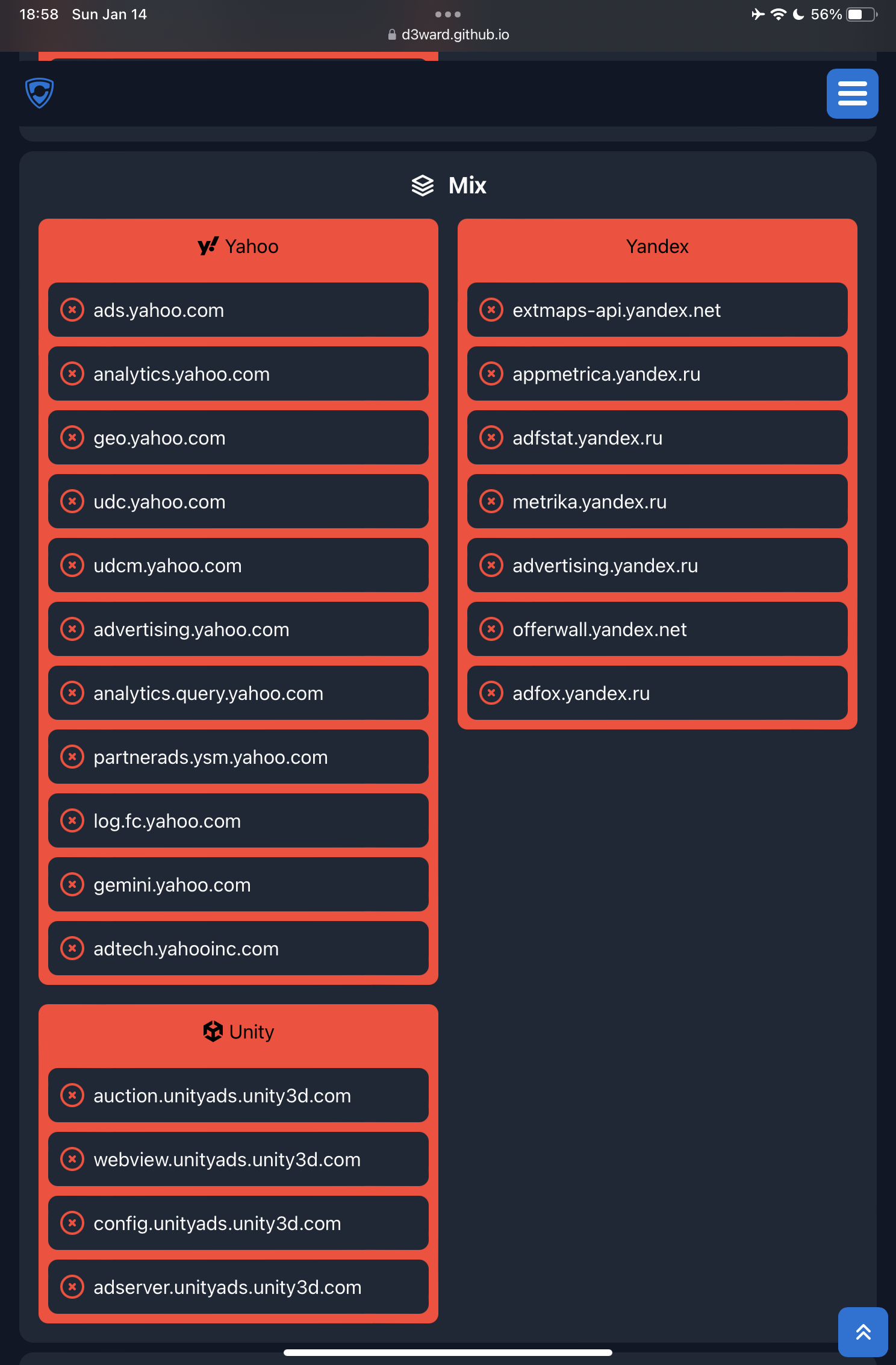 d3ward.github.io · Issue #170749 · AdguardTeam/AdguardFilters · GitHub