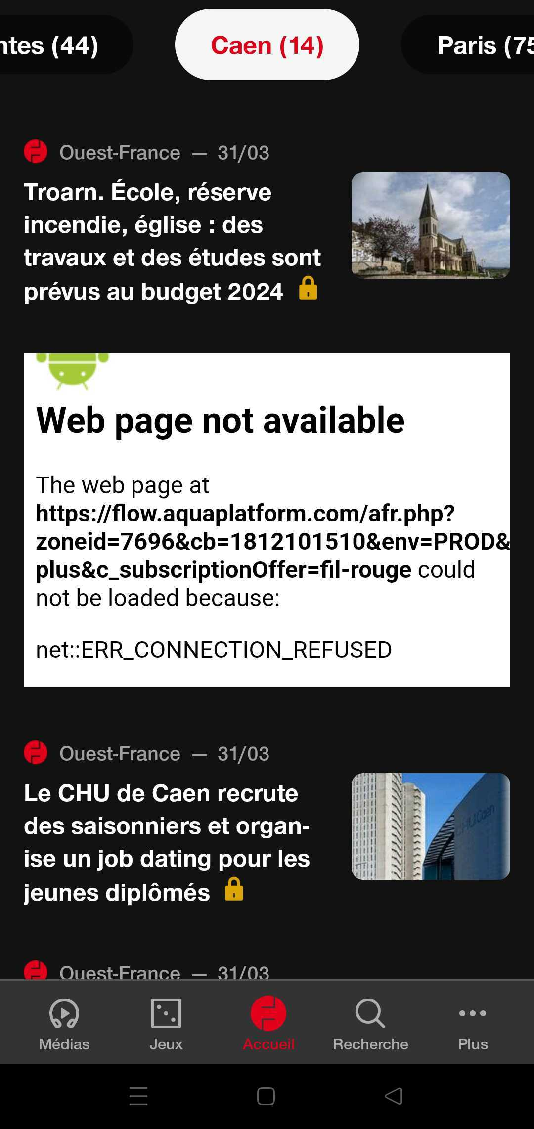 Google Play: com.ouest.france · Issue #176099 · AdguardTeam ...